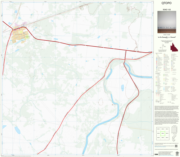 Yelarbon (9040-143) Map by Department of Natural Resources and Mines ...