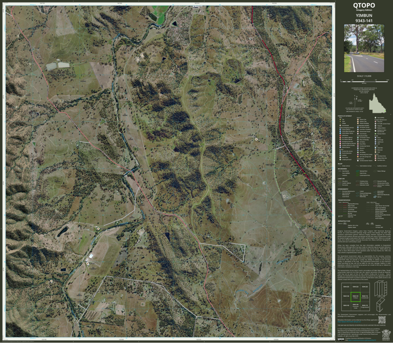 YIMBUN (9343-141i) Map by Department of Natural Resources and Mines ...