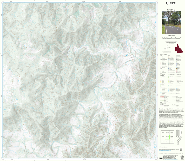 Yimbun (9343-143) Map by Department of Natural Resources and Mines ...