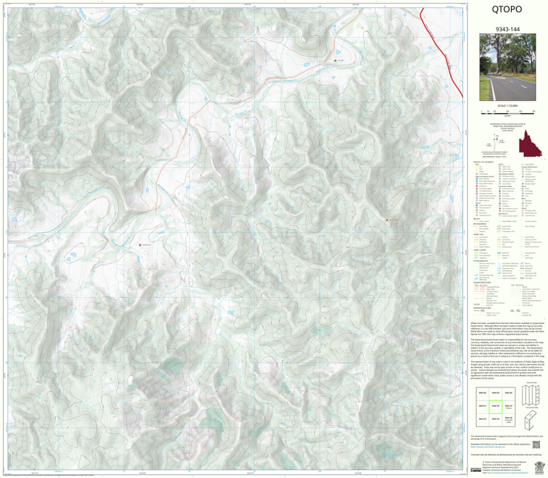 Yimbun (9343-144) Map by Department of Natural Resources and Mines ...