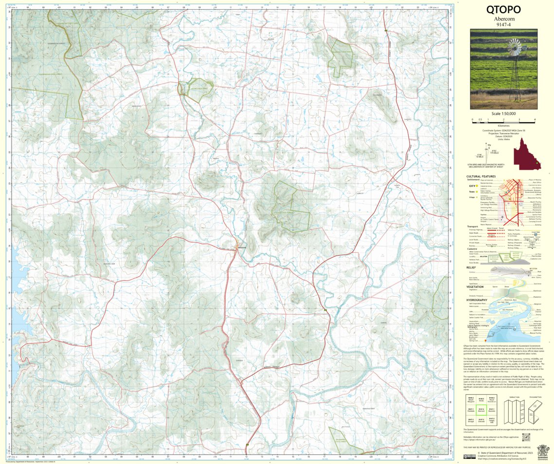 Abercorn (9147-4) Map by Department of Resources | Avenza Maps