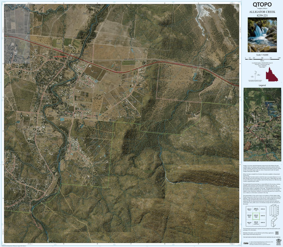 ALLIGATOR CREEK (8259-221i) Map by Department of Resources | Avenza Maps