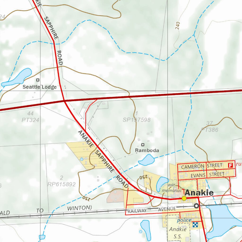Anakie (8450-41) Map by Department of Resources | Avenza Maps