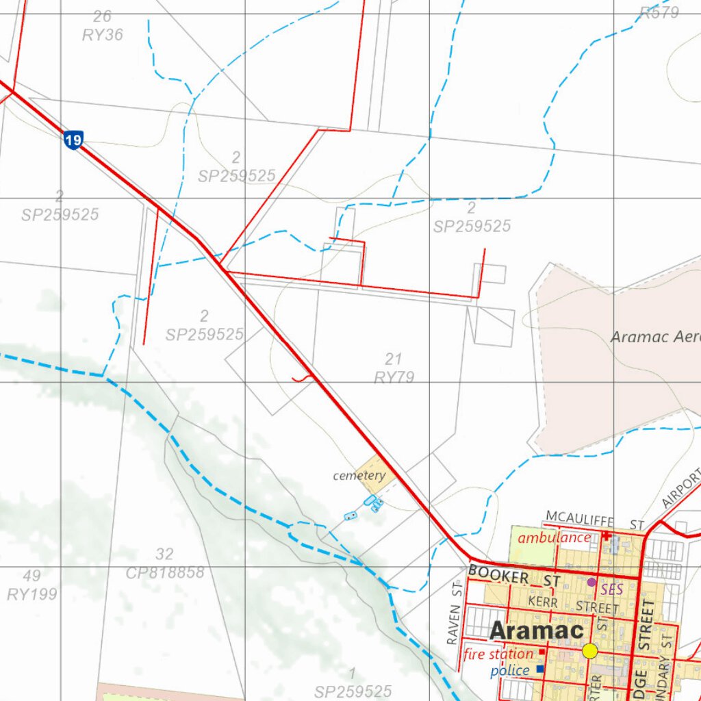 Aramac (7952-3) Map by Department of Resources | Avenza Maps