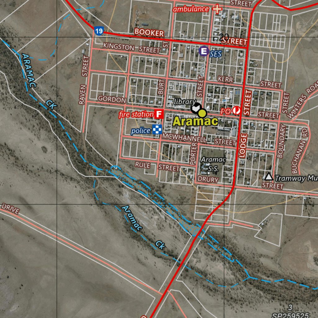 Aramac (7952-32i) Map by Department of Resources | Avenza Maps