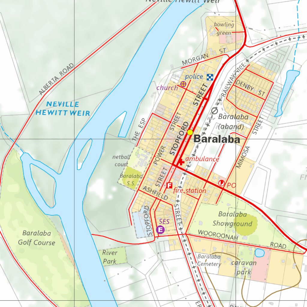 Baralaba (8849-13) Map by Department of Resources | Avenza Maps