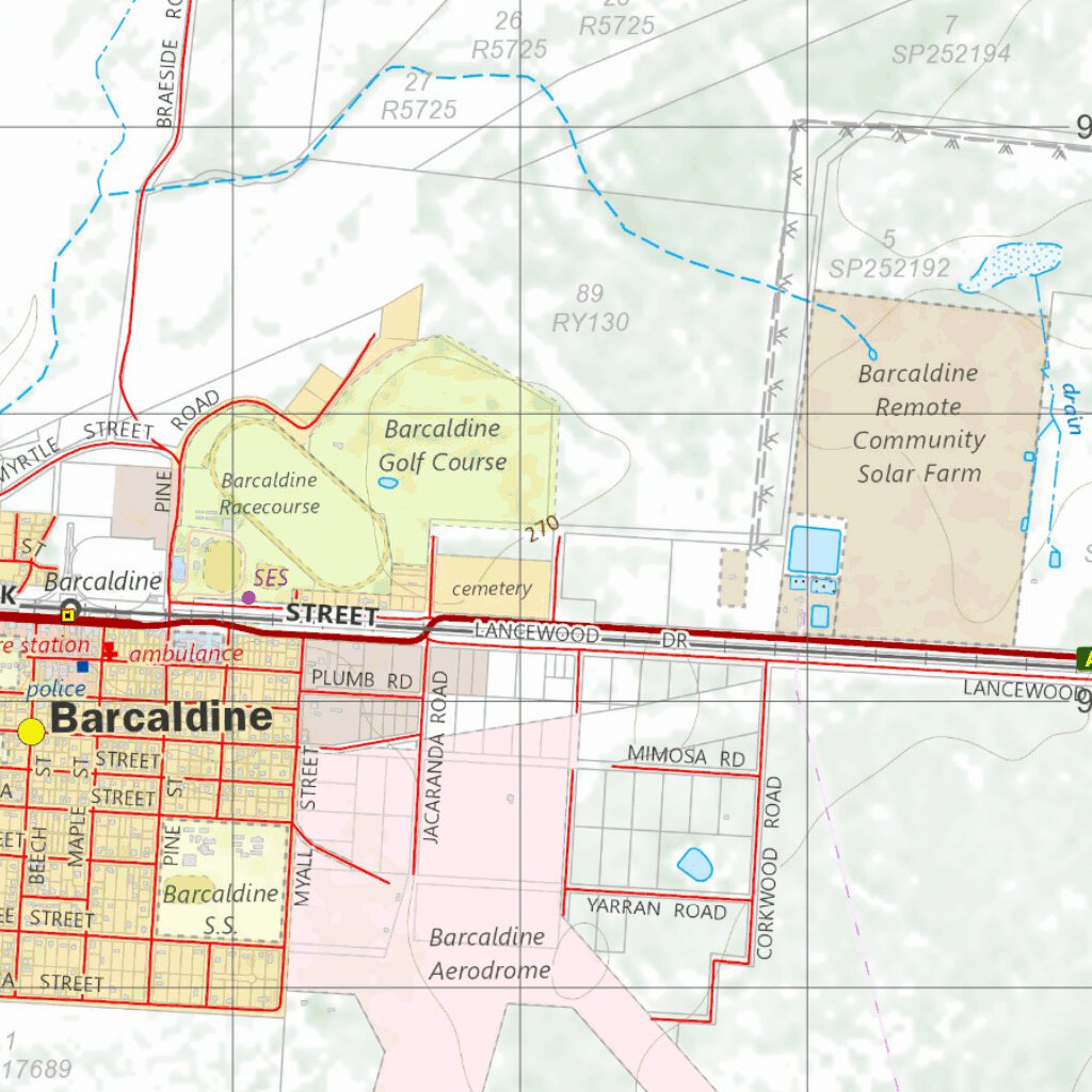 Barcaldine (7950-1) Map by Department of Resources | Avenza Maps