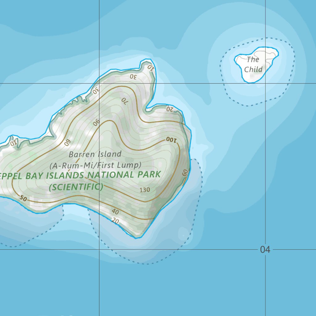 Barren Island (9151-43) Map by Department of Resources | Avenza Maps
