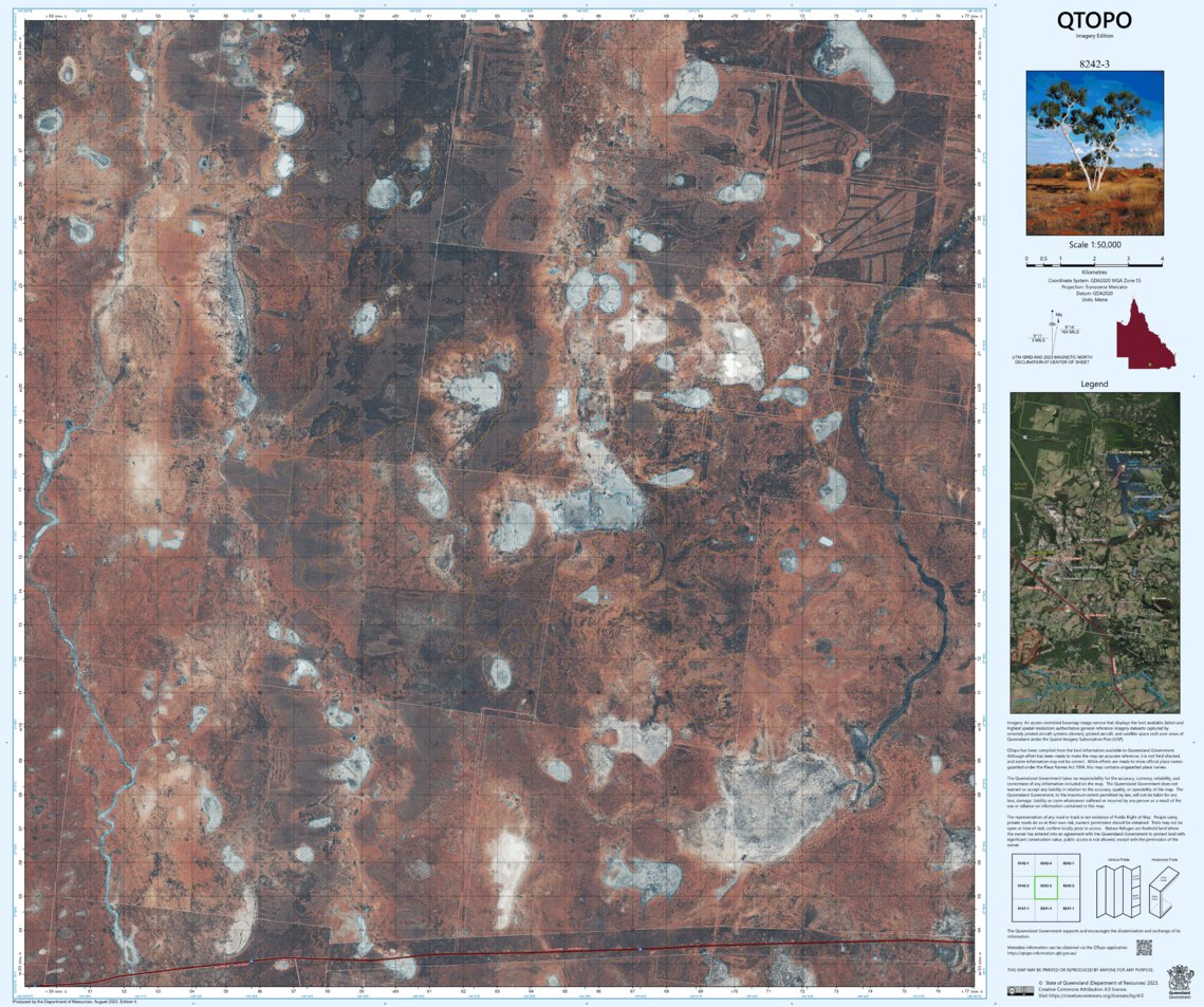 Bendena (8242-3i) Map by Department of Resources | Avenza Maps