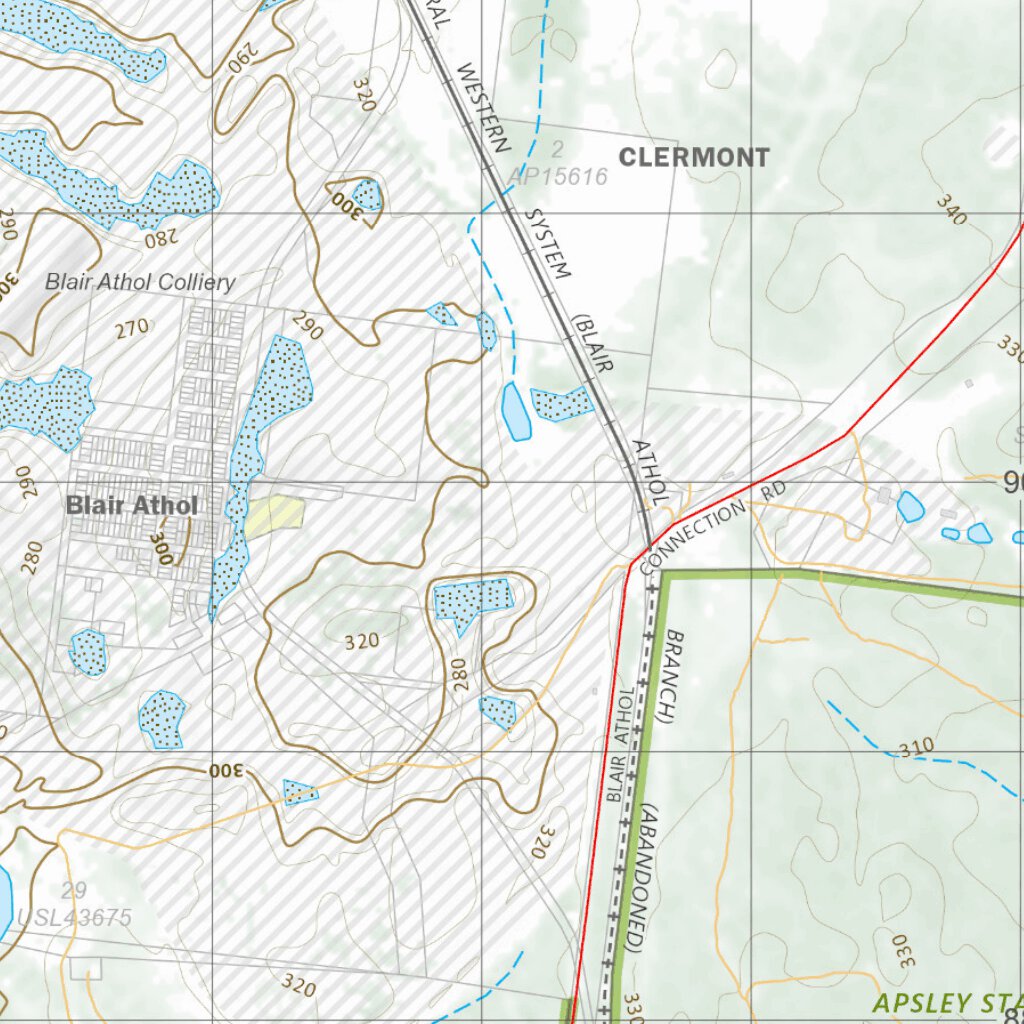 Blair Athol (8452-4) Map by Department of Resources | Avenza Maps