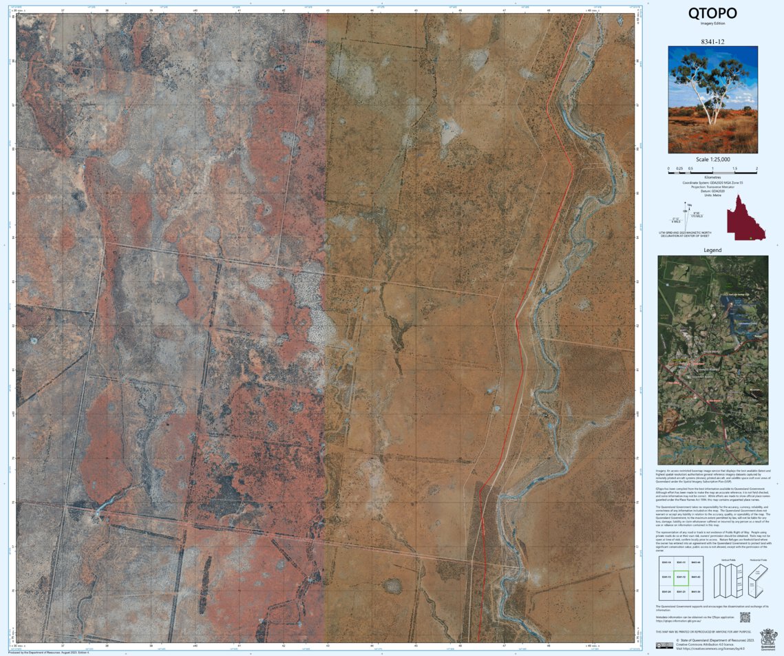 Bollon (8341-12i) Map by Department of Resources | Avenza Maps