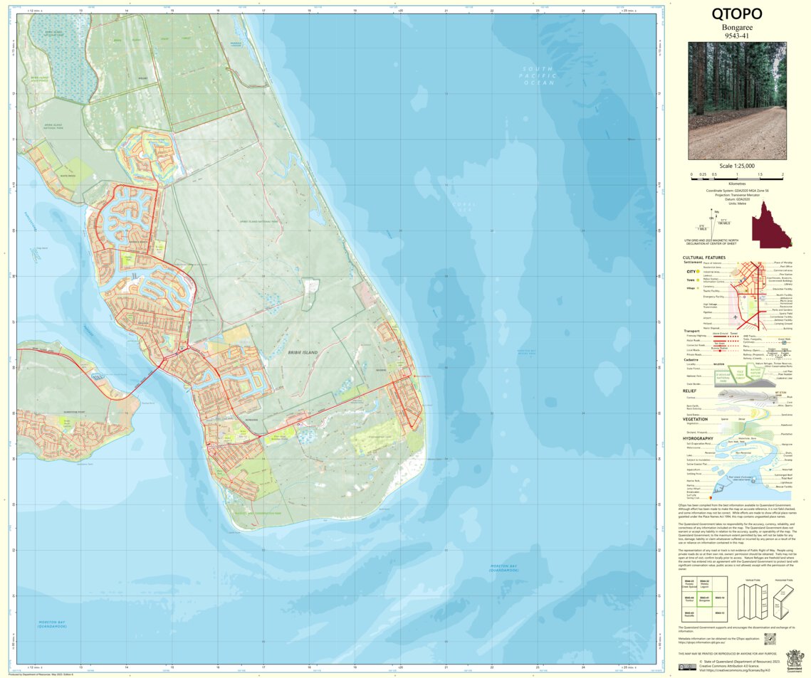 Bongaree (9543-41) Map by Department of Resources | Avenza Maps