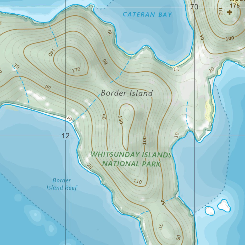 Border Island (8757-43) Map by Department of Resources | Avenza Maps