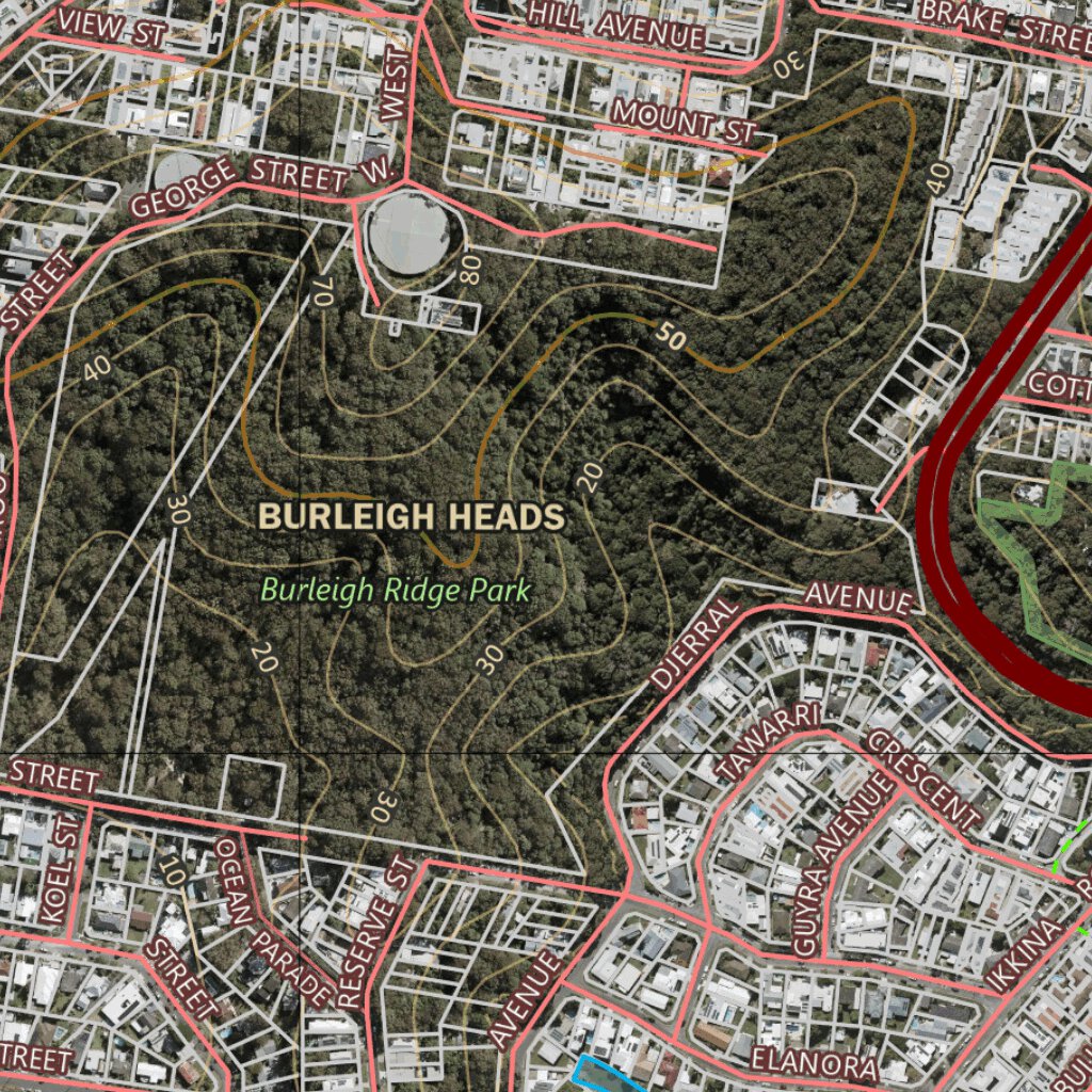 BURLEIGH (9541-112i) Map by Department of Resources | Avenza Maps
