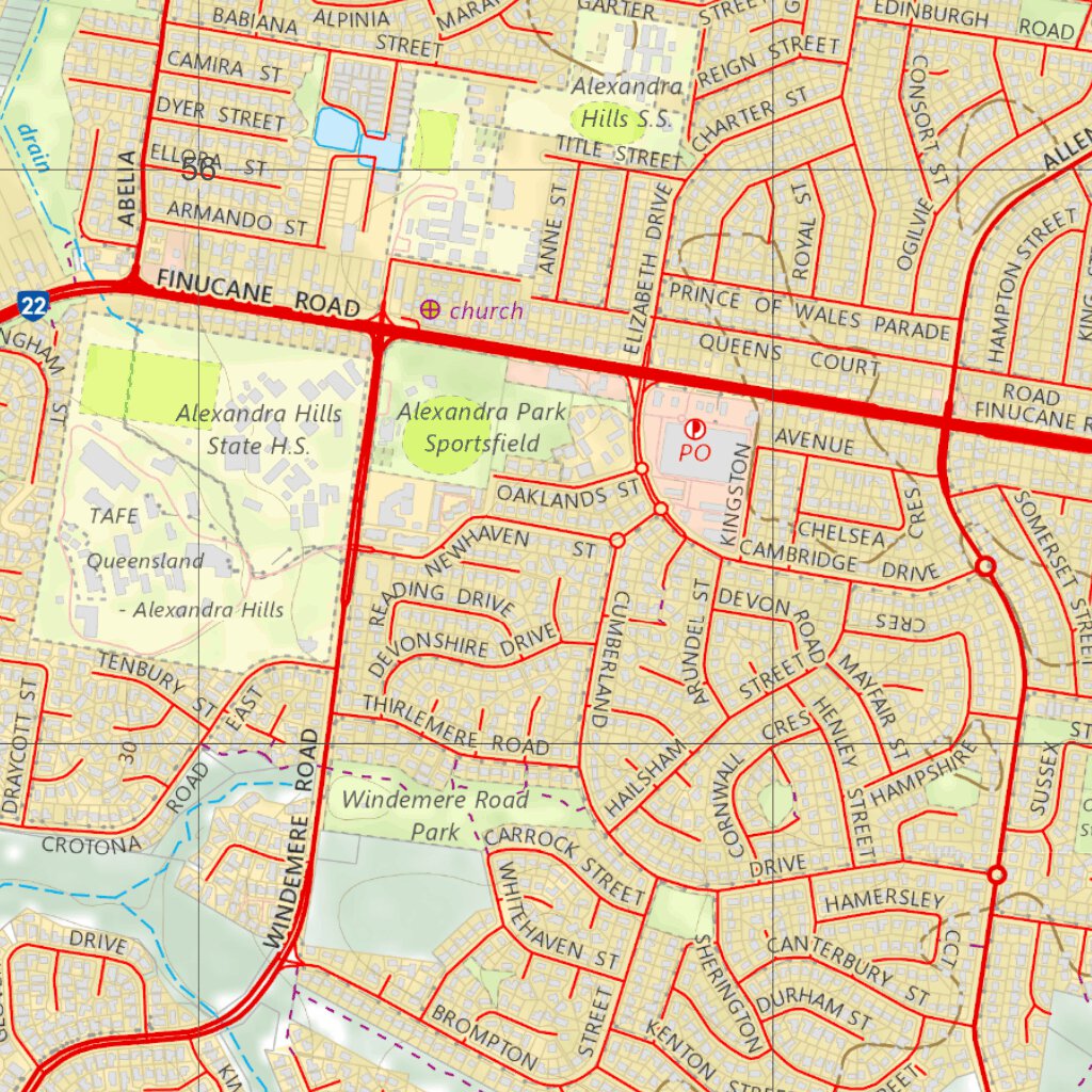 Capalaba (9542-41) Map by Department of Resources | Avenza Maps