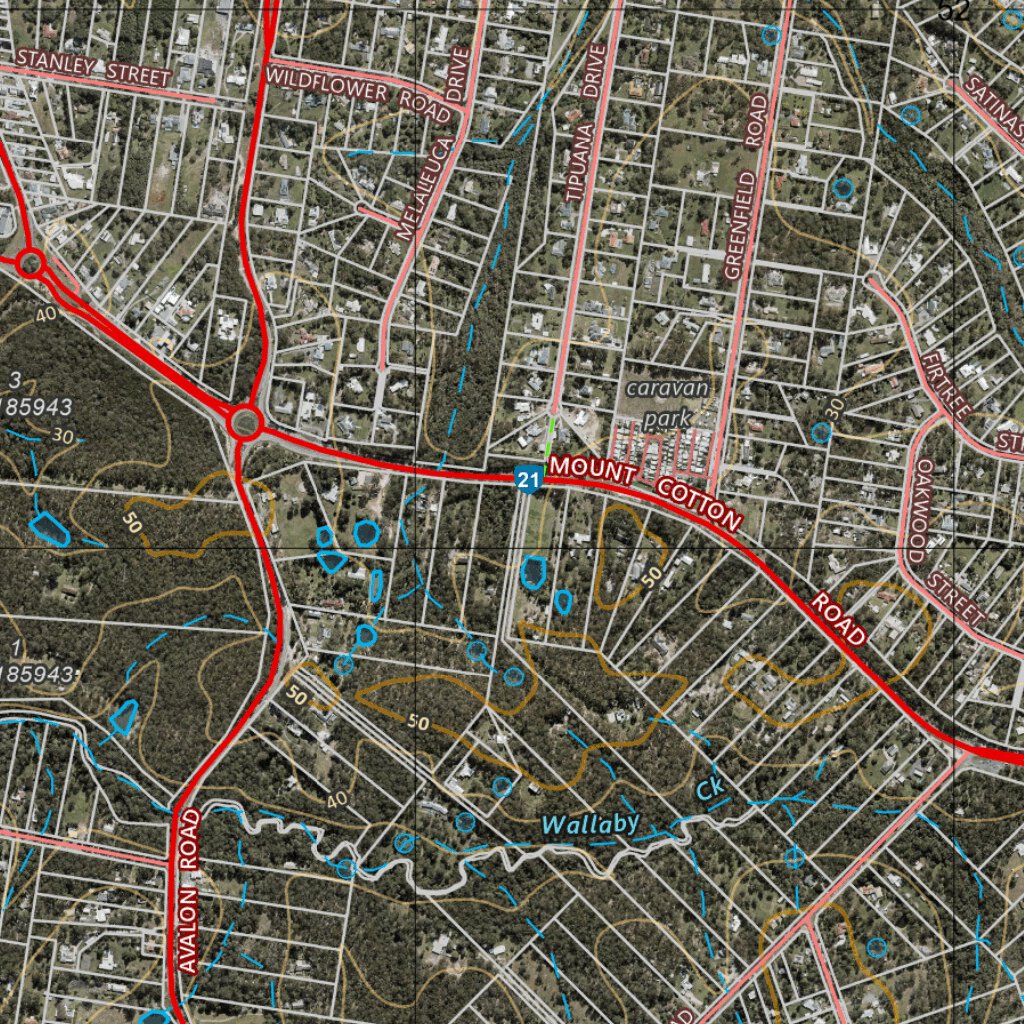 Capalaba (9542-41i) Map by Department of Resources | Avenza Maps