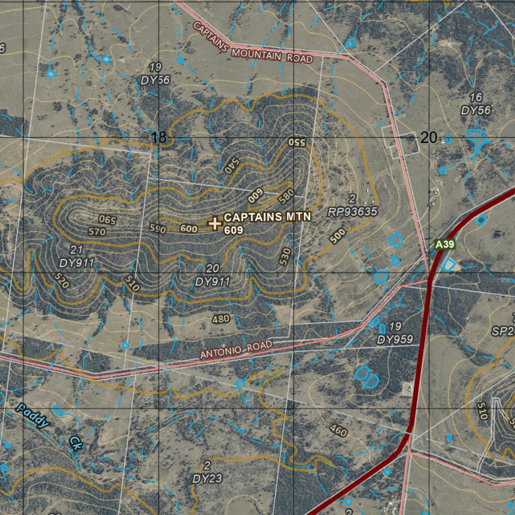 Captains Mountain (9142-3i) Map by Department of Resources | Avenza Maps