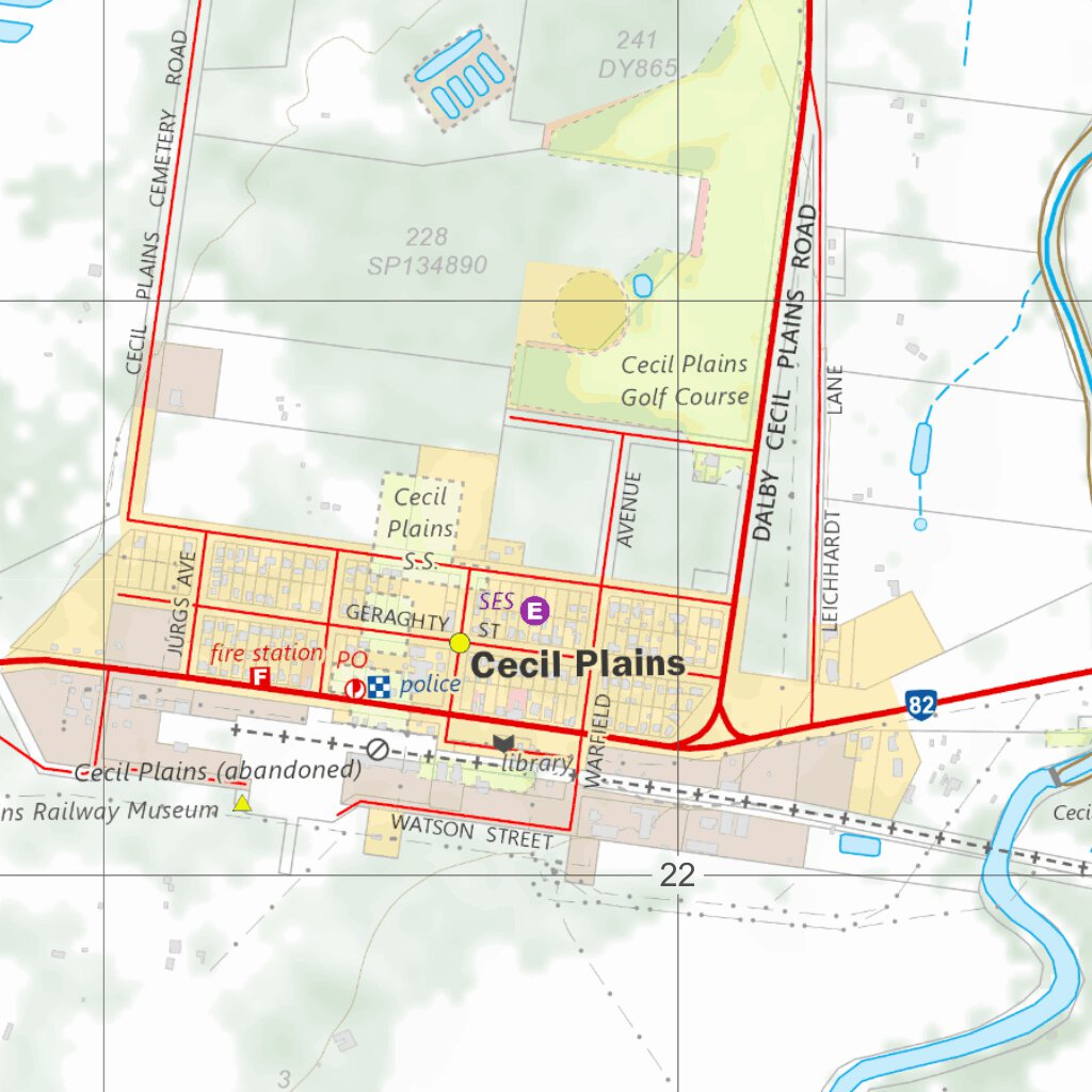 Cecil Plains (9142-41) Map by Department of Resources | Avenza Maps