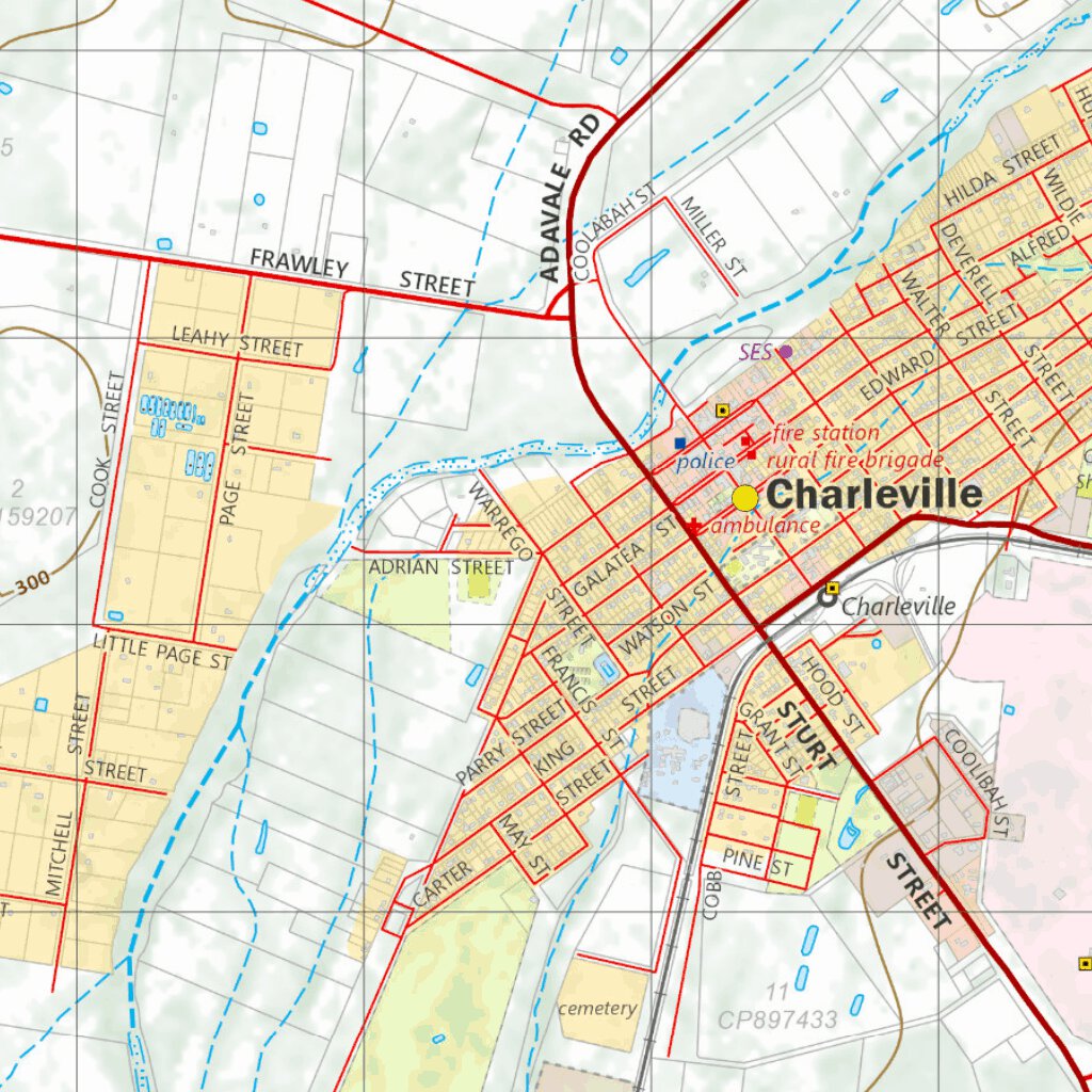 Charleville (8145-3) Map by Department of Resources | Avenza Maps