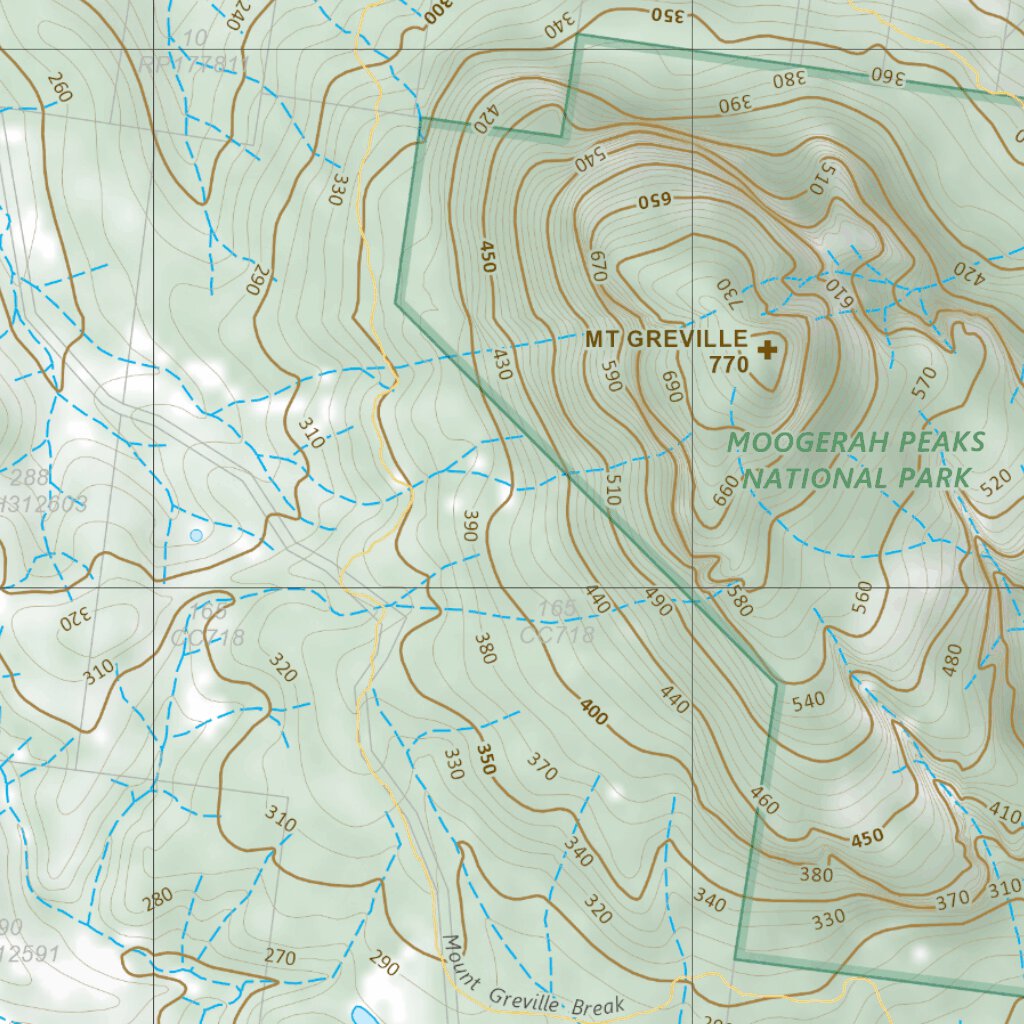 Cunninghams Gap (9341-11) Map by Department of Resources | Avenza Maps