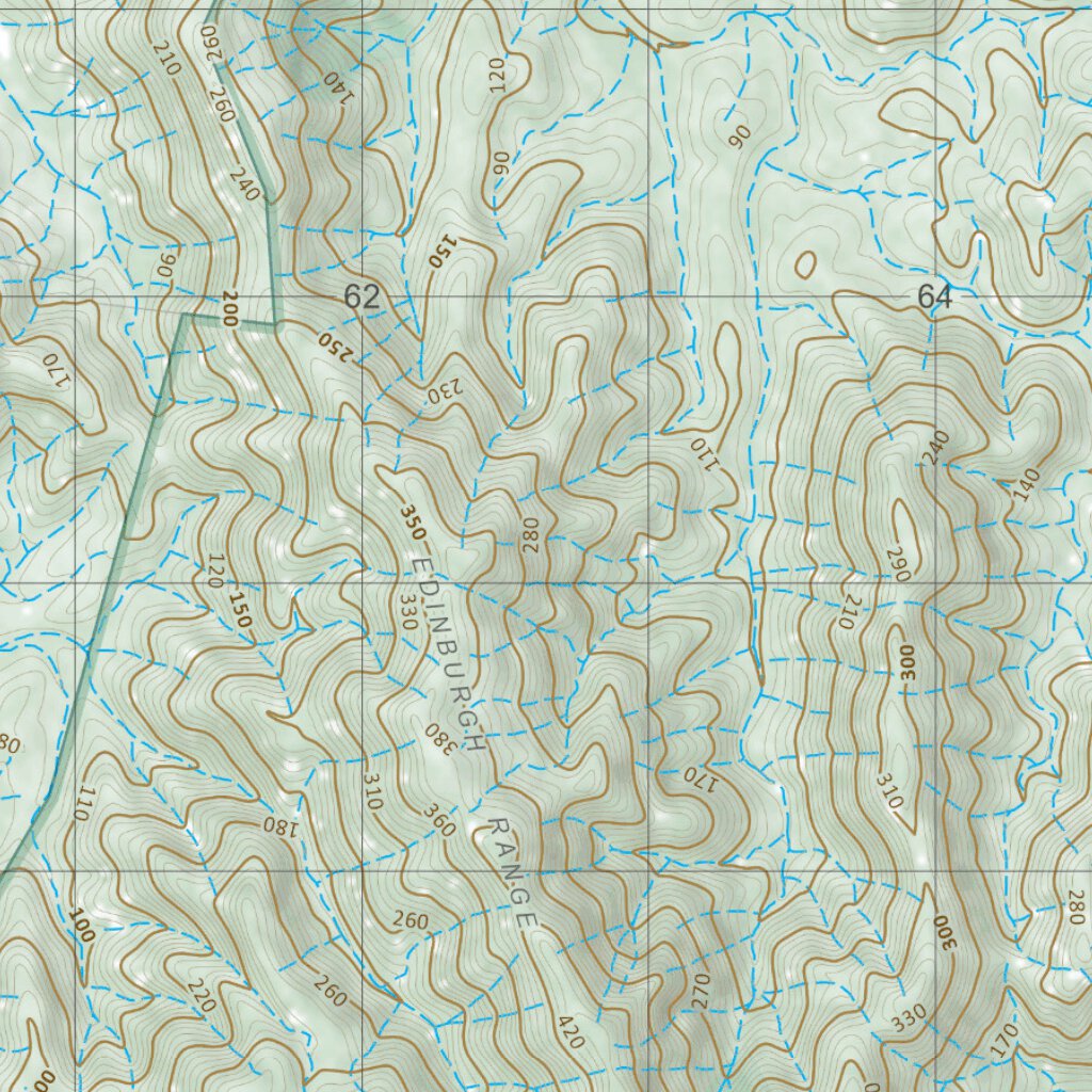 Edinburgh Mountains (9249-4) Map by Department of Resources | Avenza Maps