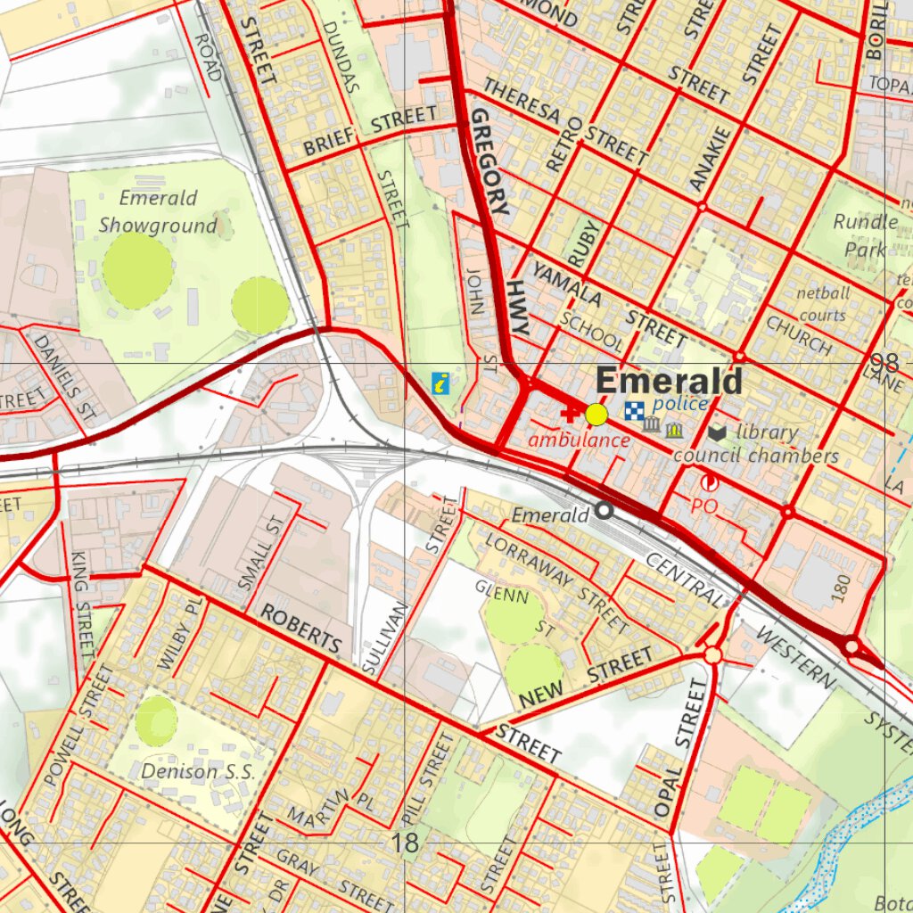 Emerald (8550-41) Map by Department of Resources | Avenza Maps