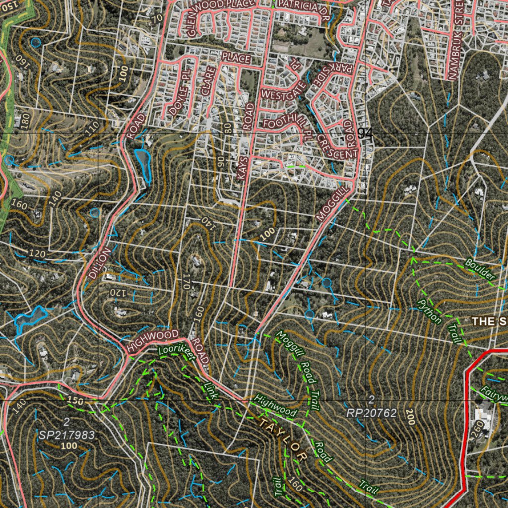 Enoggera (9443-22i) Map by Department of Resources | Avenza Maps