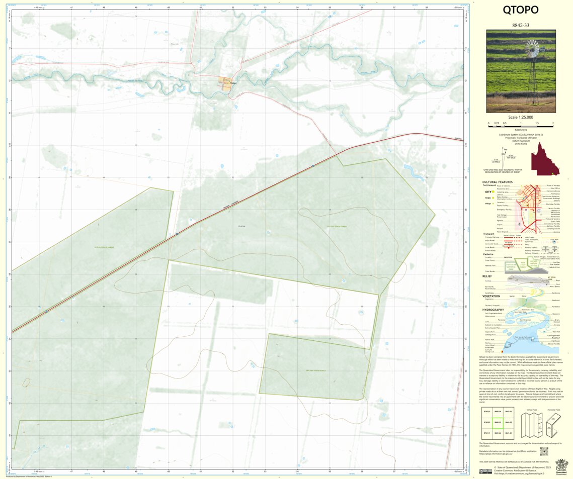 Flinton (8842-33) Map by Department of Resources | Avenza Maps