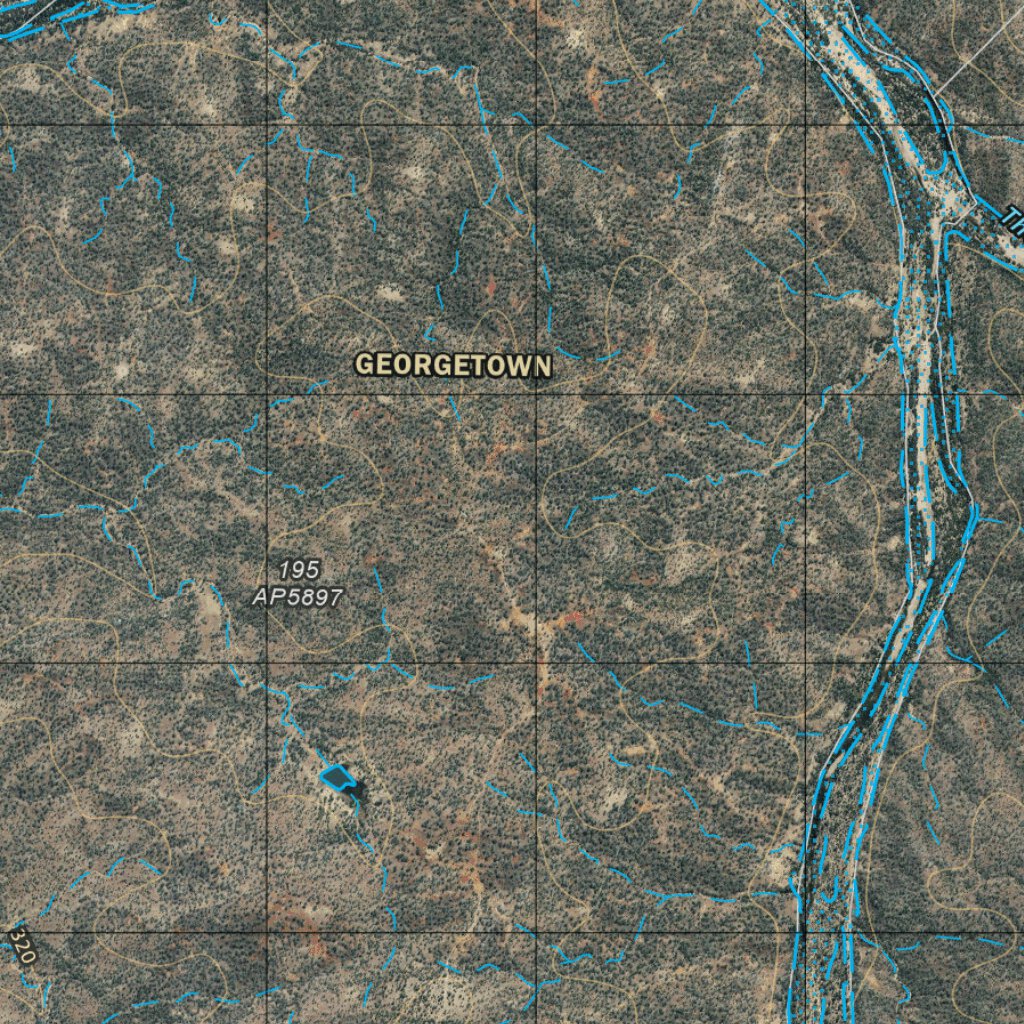 Georgetown (7661-3i) Map by Department of Resources | Avenza Maps