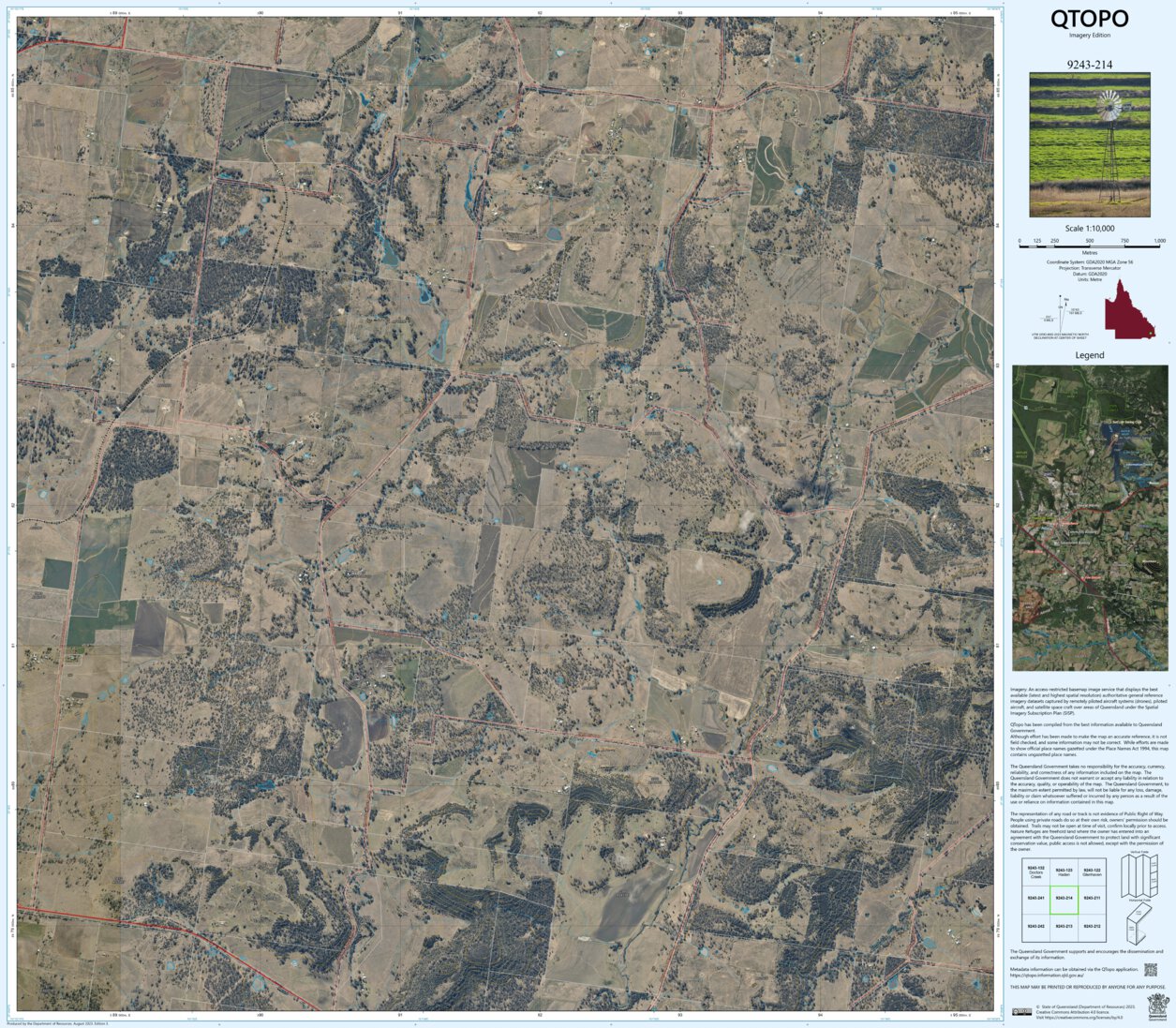 Gomaren Creek (9243-214i) Map by Department of Resources | Avenza Maps