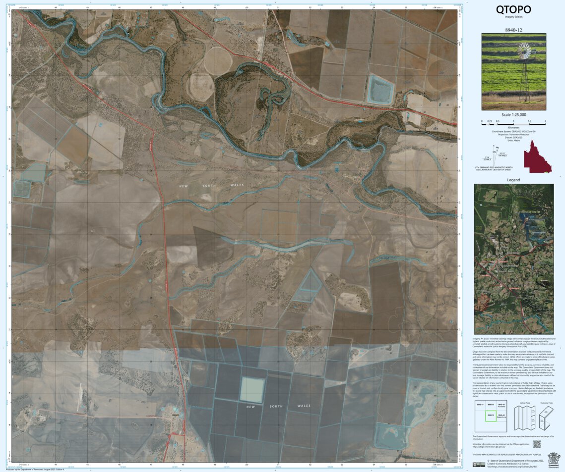 Goondiwindi (8940-12i) Map by Department of Resources | Avenza Maps