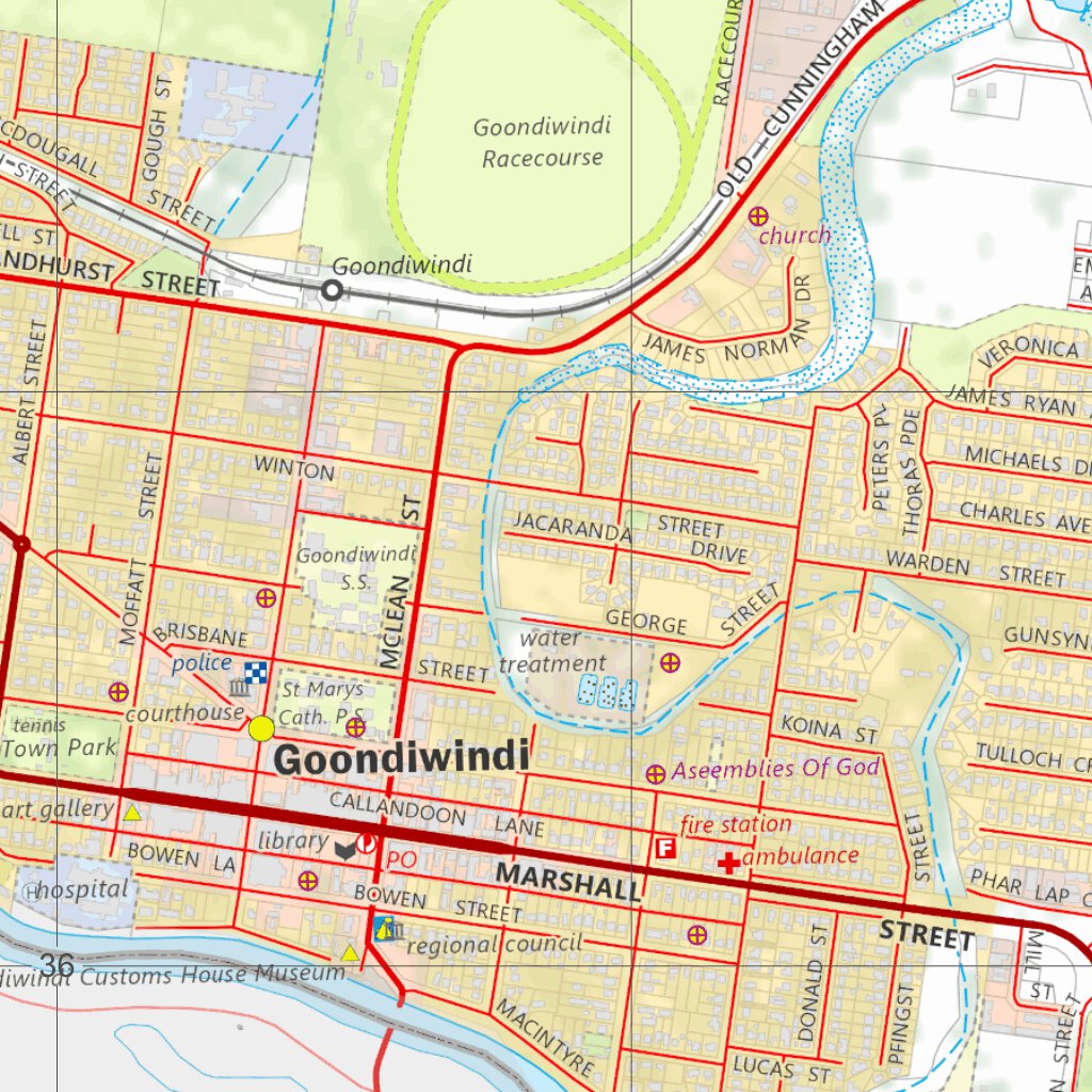 Goondiwindi (8940-14) Map by Department of Resources | Avenza Maps