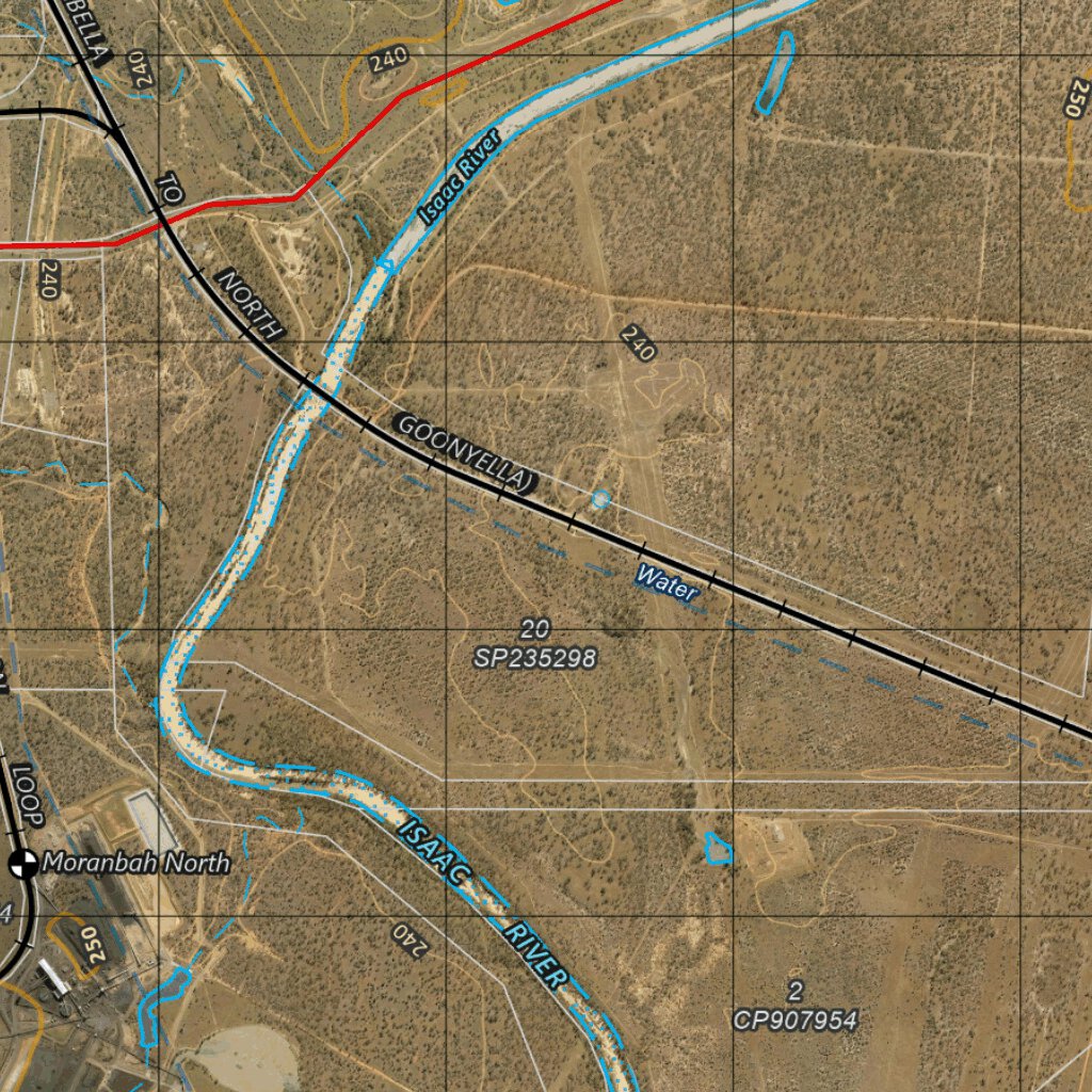 Goonyella (8454-2i) Map by Department of Resources | Avenza Maps