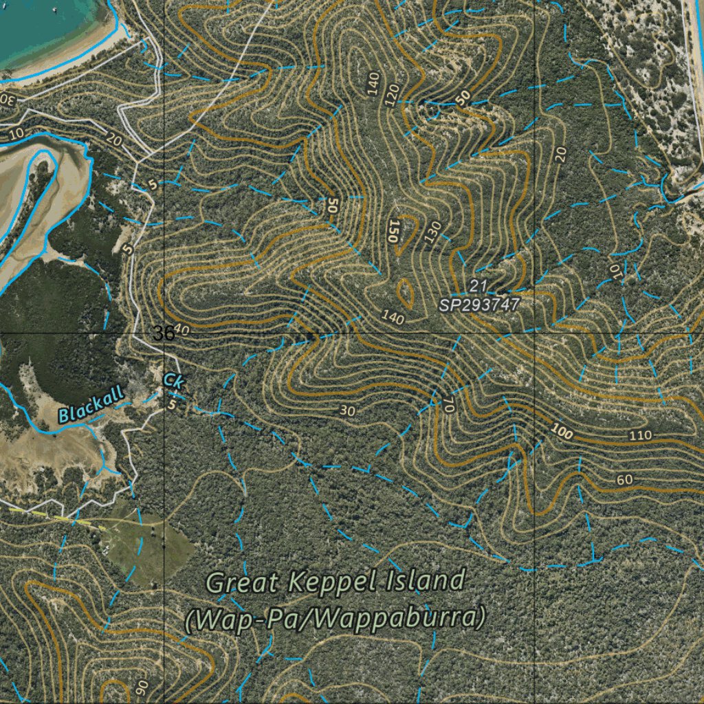 Great Keppel (9051-12i) Map by Department of Resources | Avenza Maps