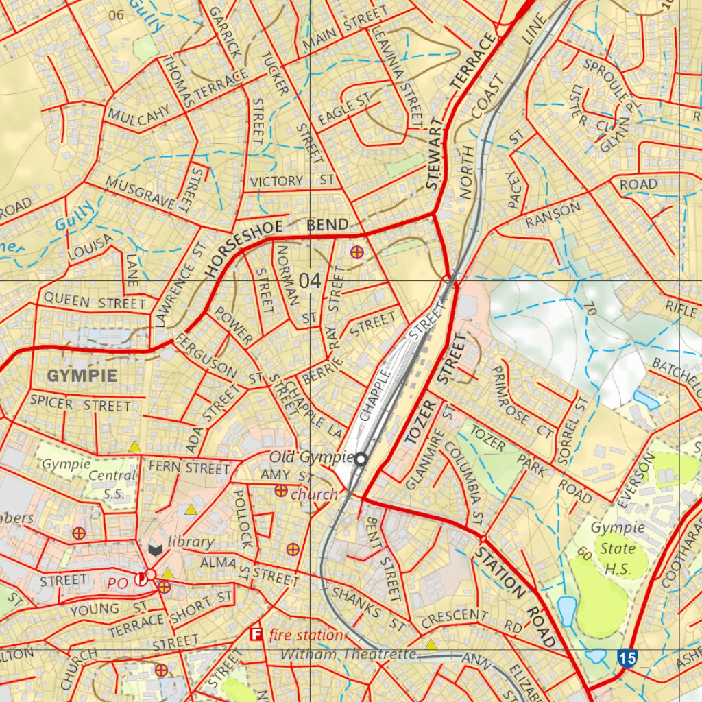 Gympie (9445-42) Map by Department of Resources | Avenza Maps