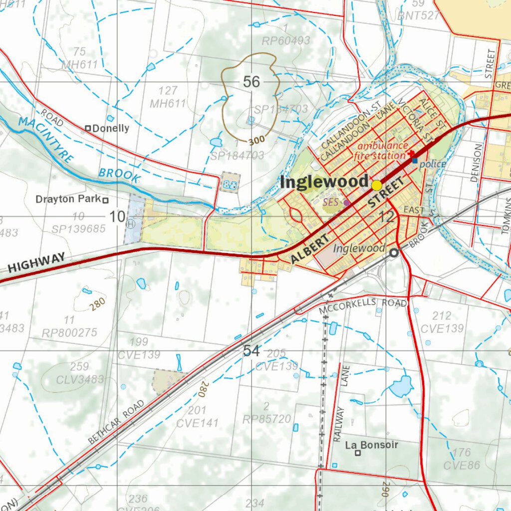 Inglewood (9141-3) Map by Department of Resources | Avenza Maps