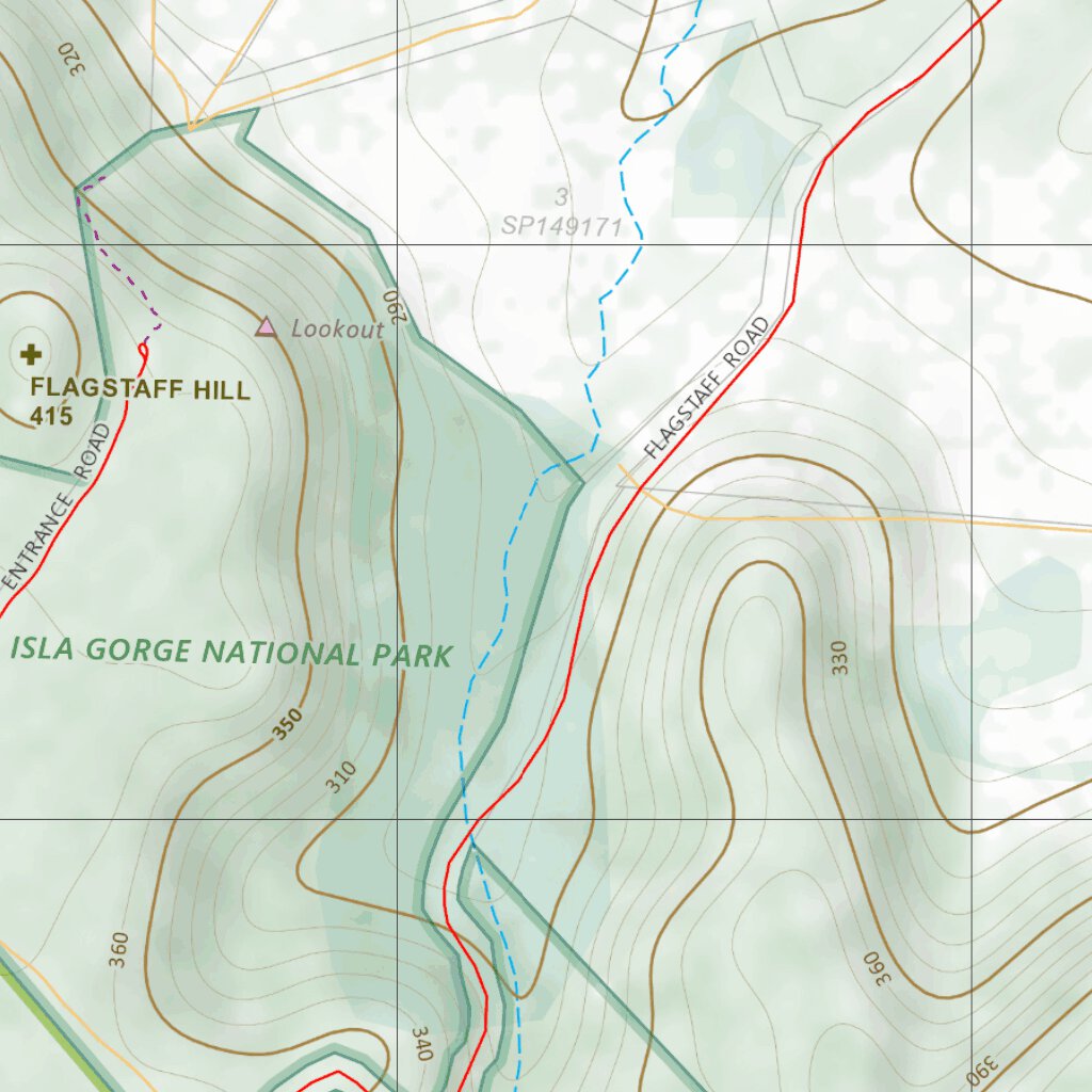 Isla Gorge (8847-14) Map by Department of Resources | Avenza Maps