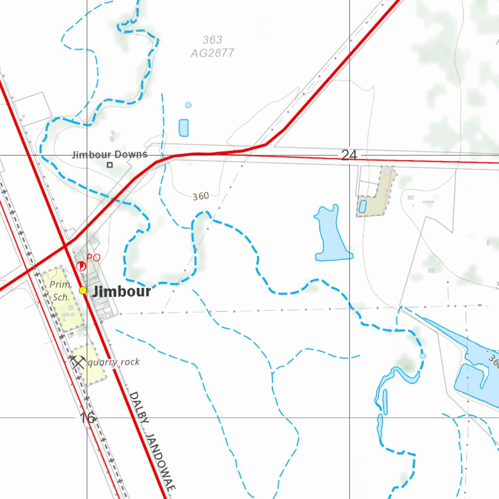 Jimbour (9144-32) Map by Department of Resources | Avenza Maps