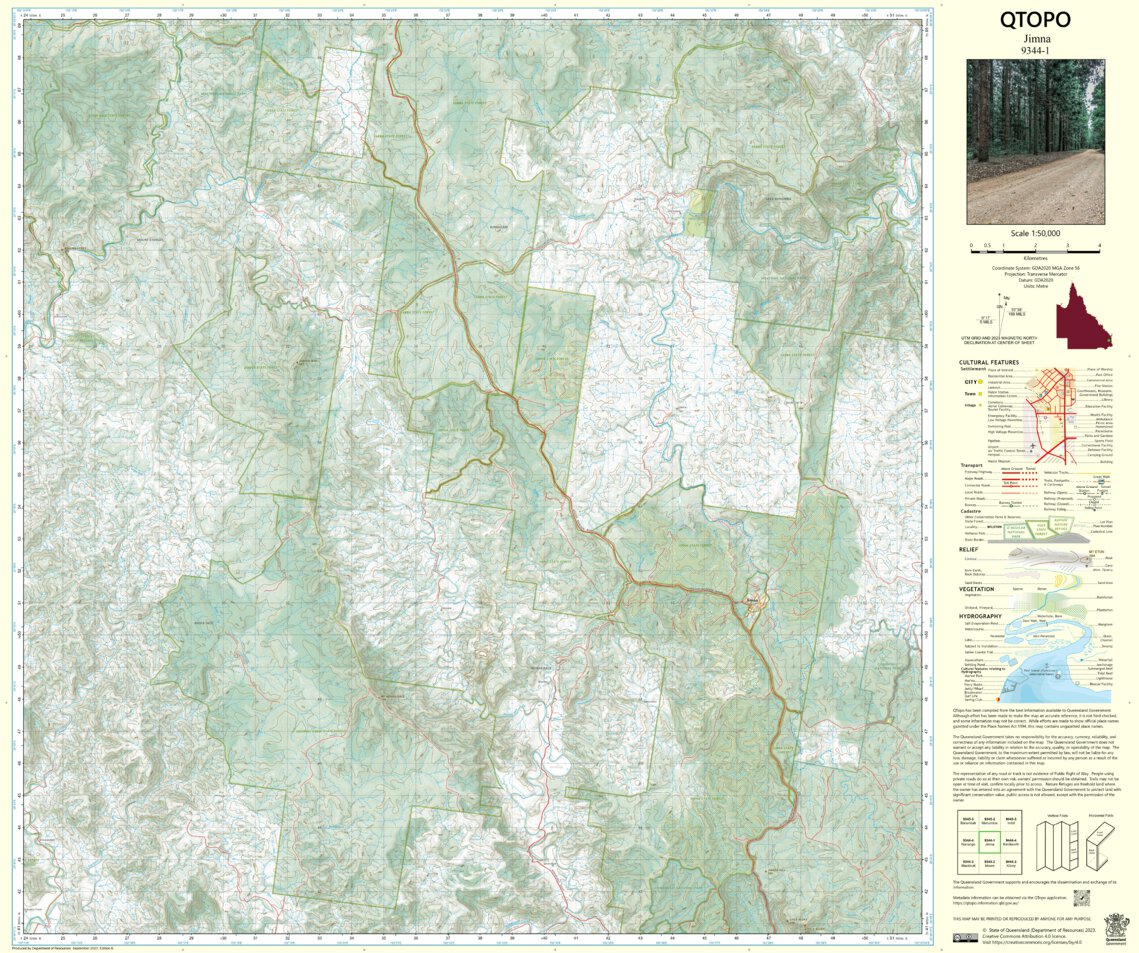 Jimna (9344-1) Map by Department of Resources | Avenza Maps