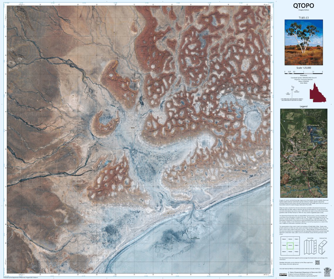 Lake Yamma Yamma (7145-13i) Map by Department of Resources | Avenza Maps