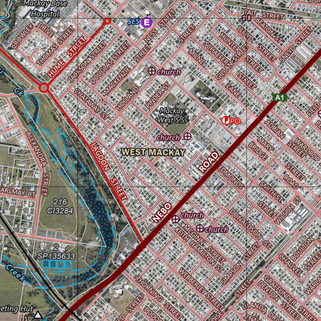 Mackay (8755-42i) Map by Department of Resources | Avenza Maps