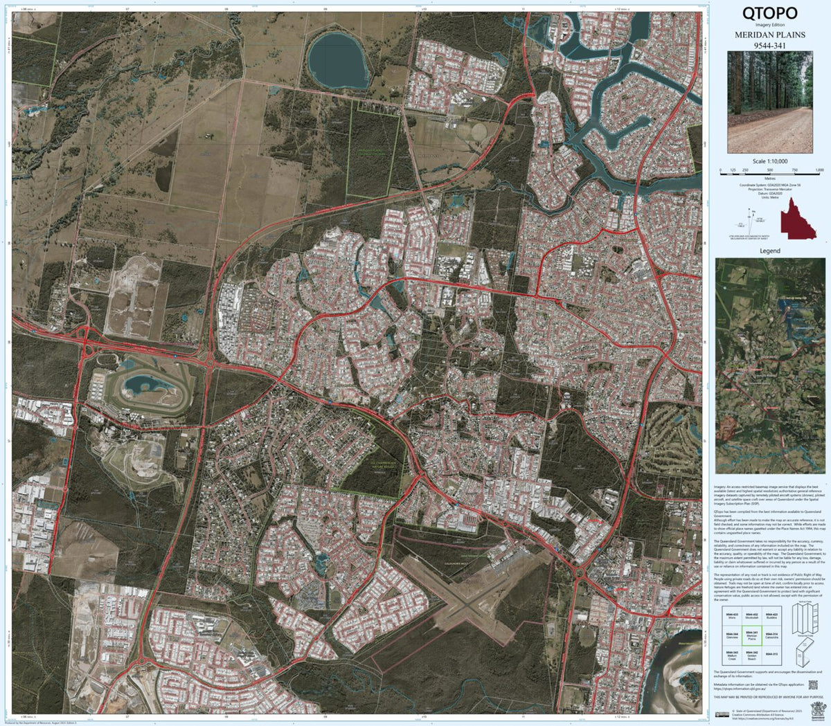 MERIDAN PLAINS (9544-341i) Map by Department of Resources | Avenza Maps