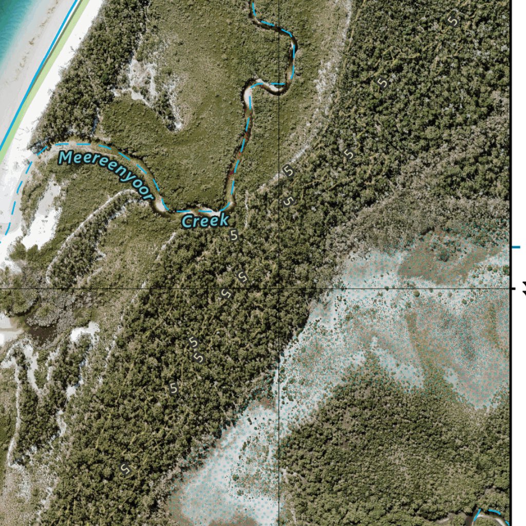 Middle Bank (9447-122i) Map by Department of Resources | Avenza Maps