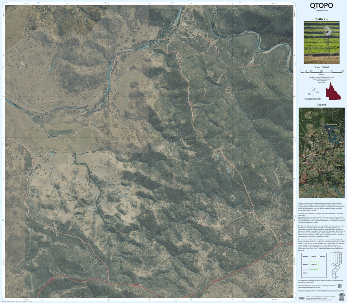 Mingoola (9240-332i) Map by Department of Resources | Avenza Maps