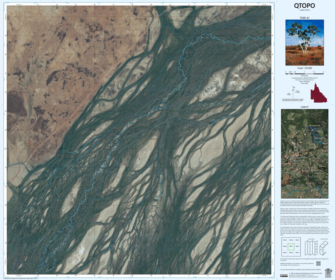Monkira (7048-41i) Map by Department of Resources | Avenza Maps
