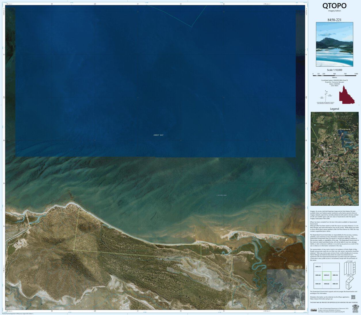 Mount Curlewis (8458-221i) Map by Department of Resources | Avenza Maps