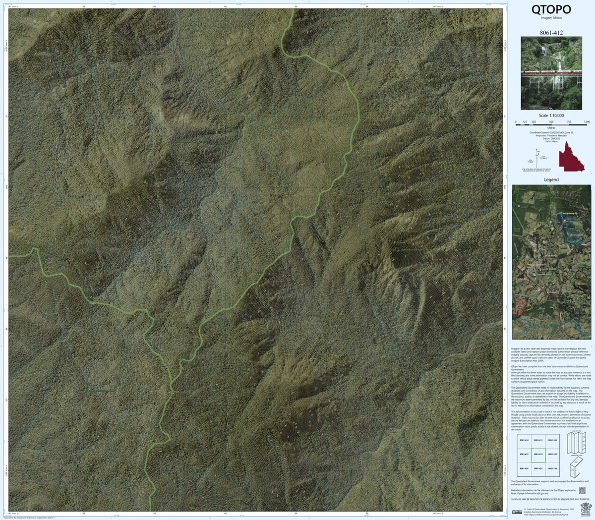 Mount Edgar (8061-412i) Map by Department of Resources | Avenza Maps