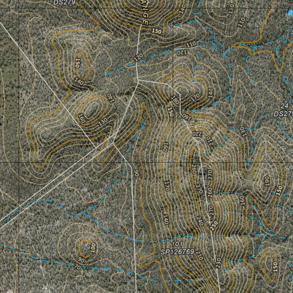 Mount Larcom (9050-21i) Map by Department of Resources | Avenza Maps