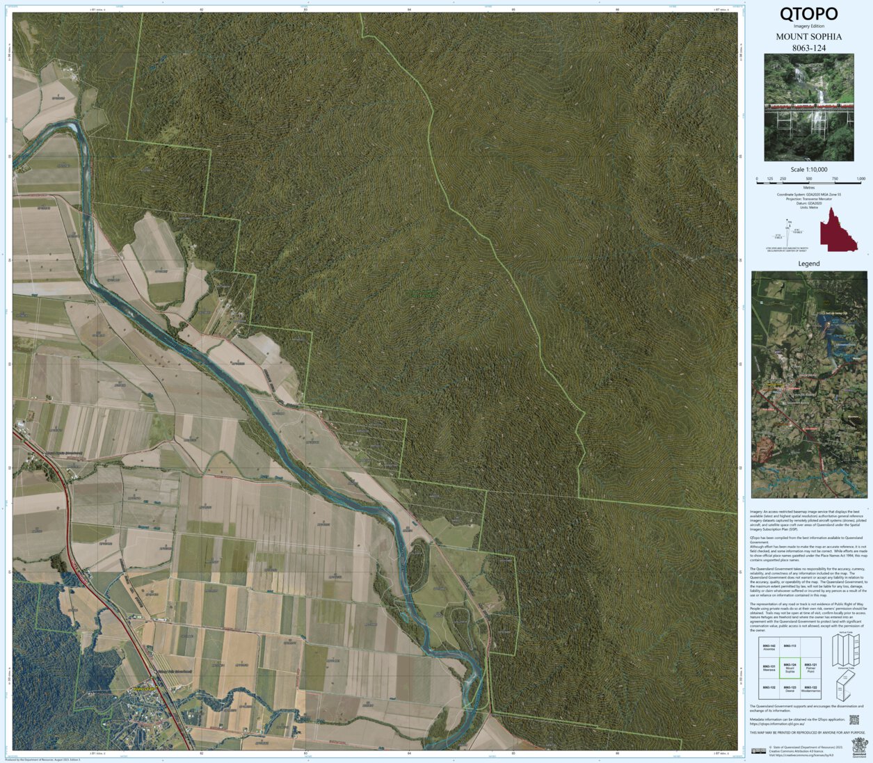 MOUNT SOPHIA (8063-124i) Map by Department of Resources | Avenza Maps