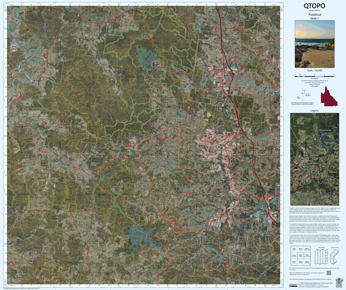 Nambour (9444-1i) Map by Department of Resources | Avenza Maps